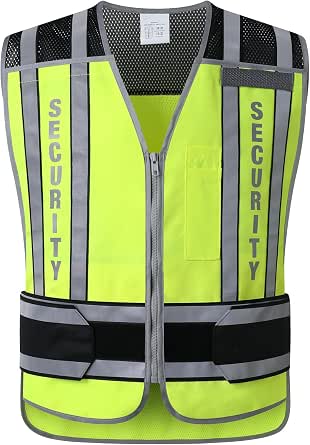 Amazon.com: LOHASWORK Reflective Class 2 Security Safety Vest Lime ...