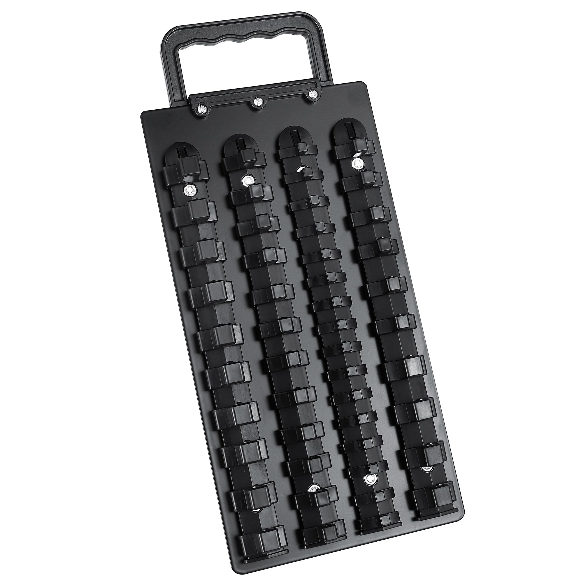 Amazon.com: ALOANES 48-Piece Portable Socket Organizer Steel Tray ...