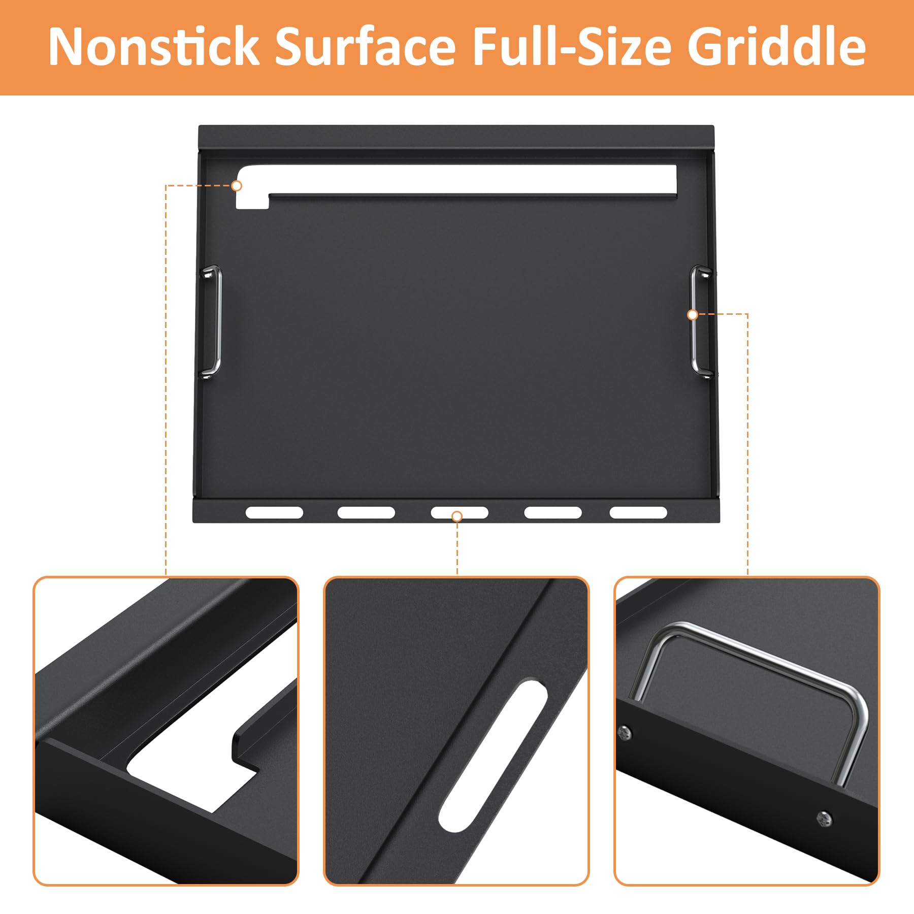 Snapklik.com : 6788 Griddle For Weber Genesis II 300 Series Grill, Full Size Griddle Inserts ...