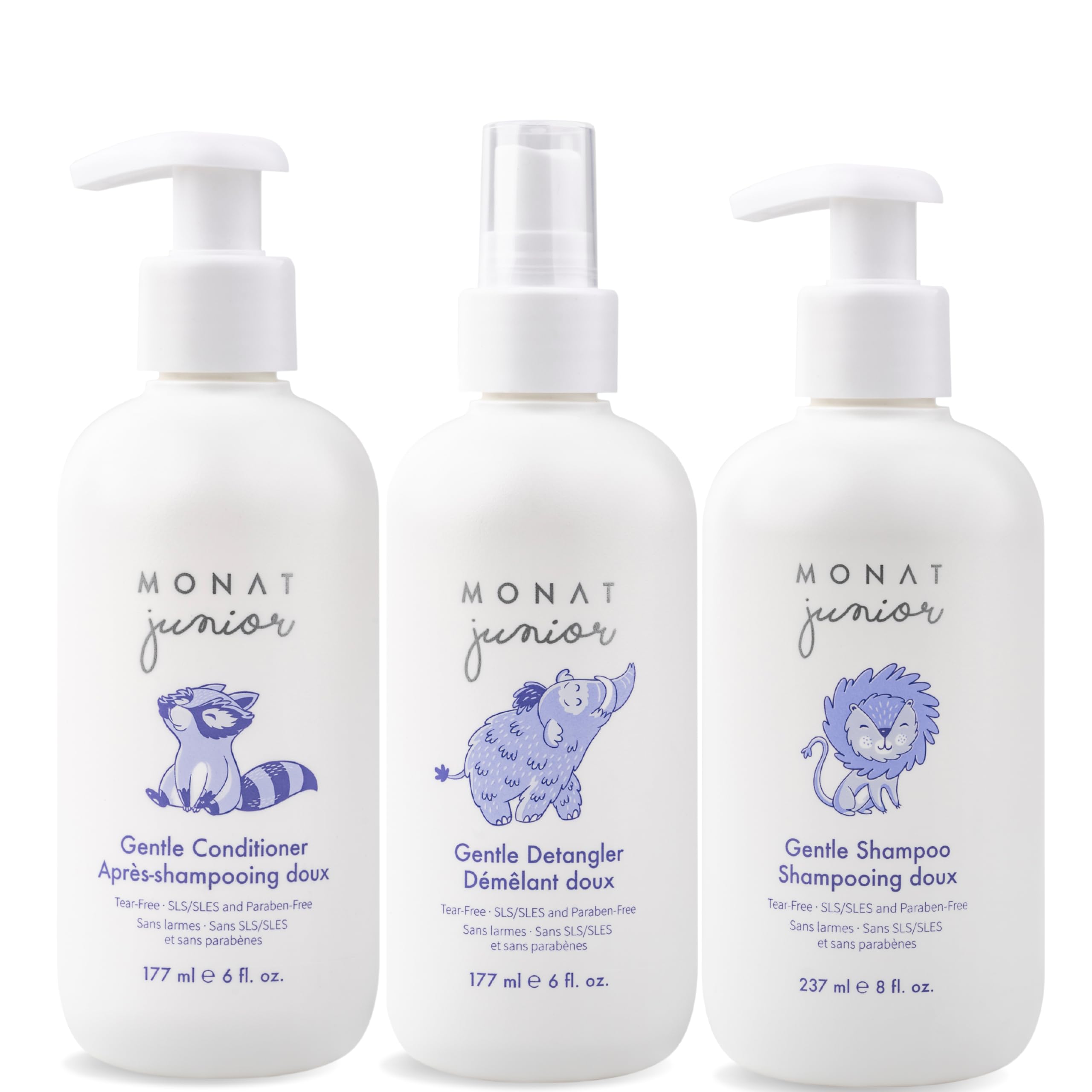 Amazon.com : MONAT Junior Gentle 3-in-1 Hair Care System - Shampoo ...