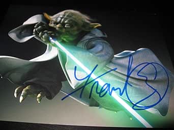 FRANK OZ SIGNED AUTOGRAPH 11x14 PHOTO YODI STAR WARS LIGHT SABER RARE ...