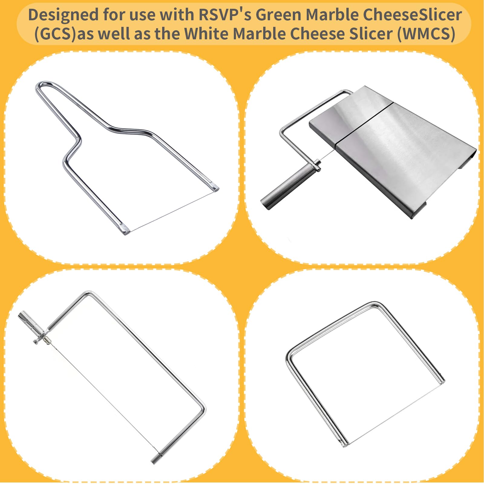 Snapklik.com : 5.7 Inch Cheese Slicer Wire,10 PCS Cheese Slicer ...