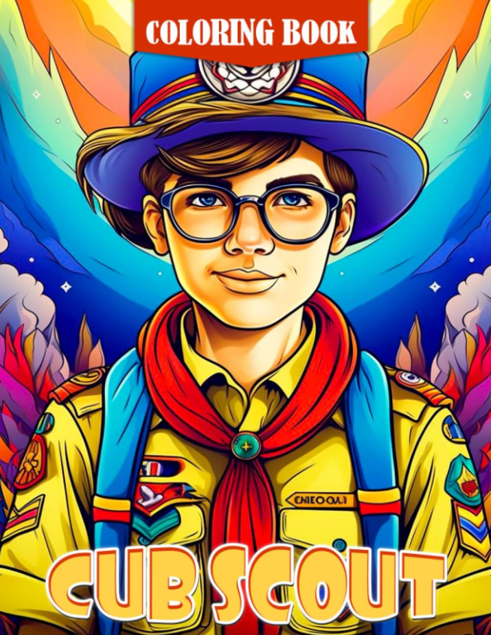 Cub Scout Coloring Book: Fun And Easy Coloring Pages Featuring Scout ...