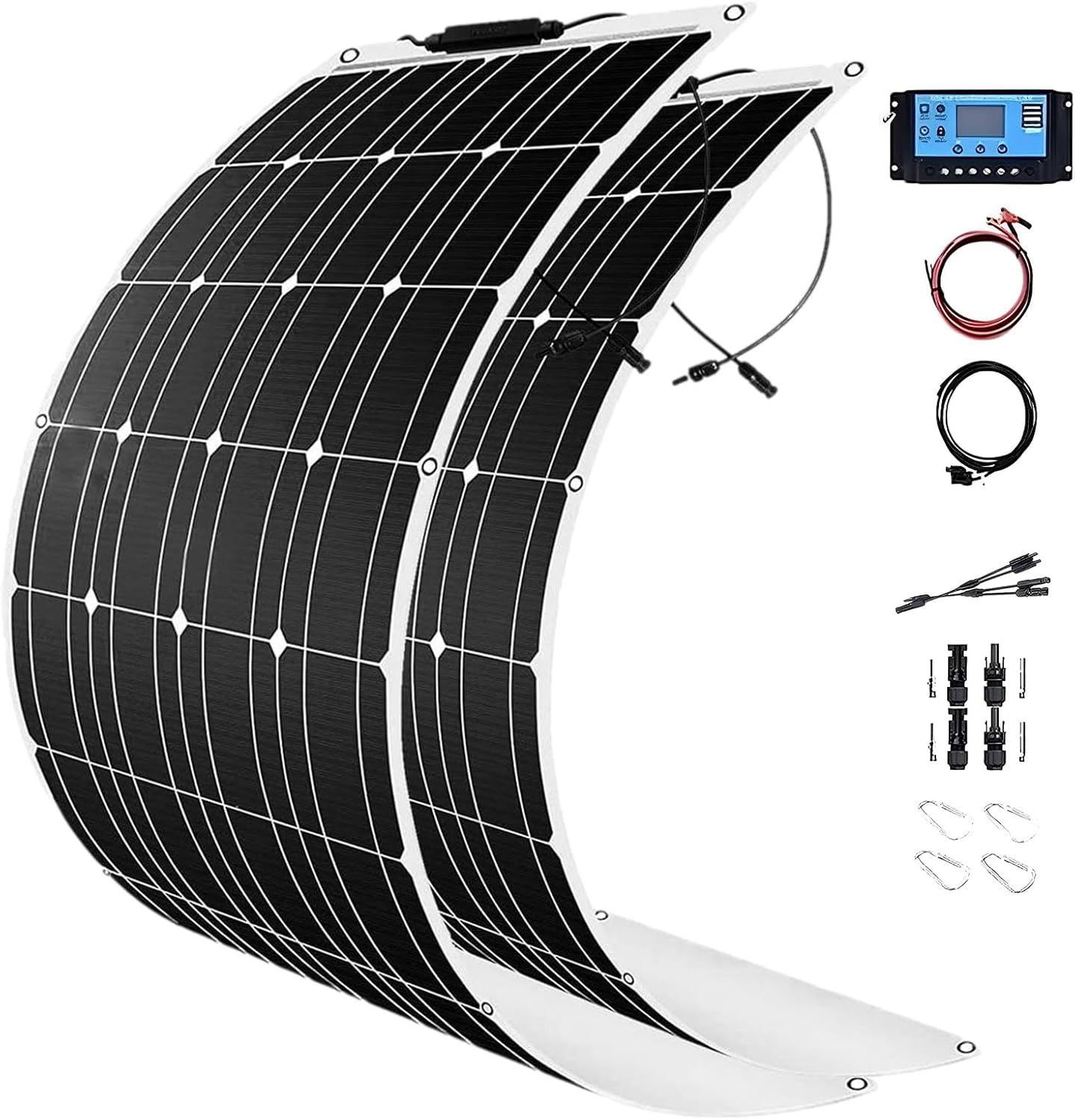 Amazon.com : 1600W Flexible Solar Panels, 2Pcs 800 Watt Solar Panel Kit ...