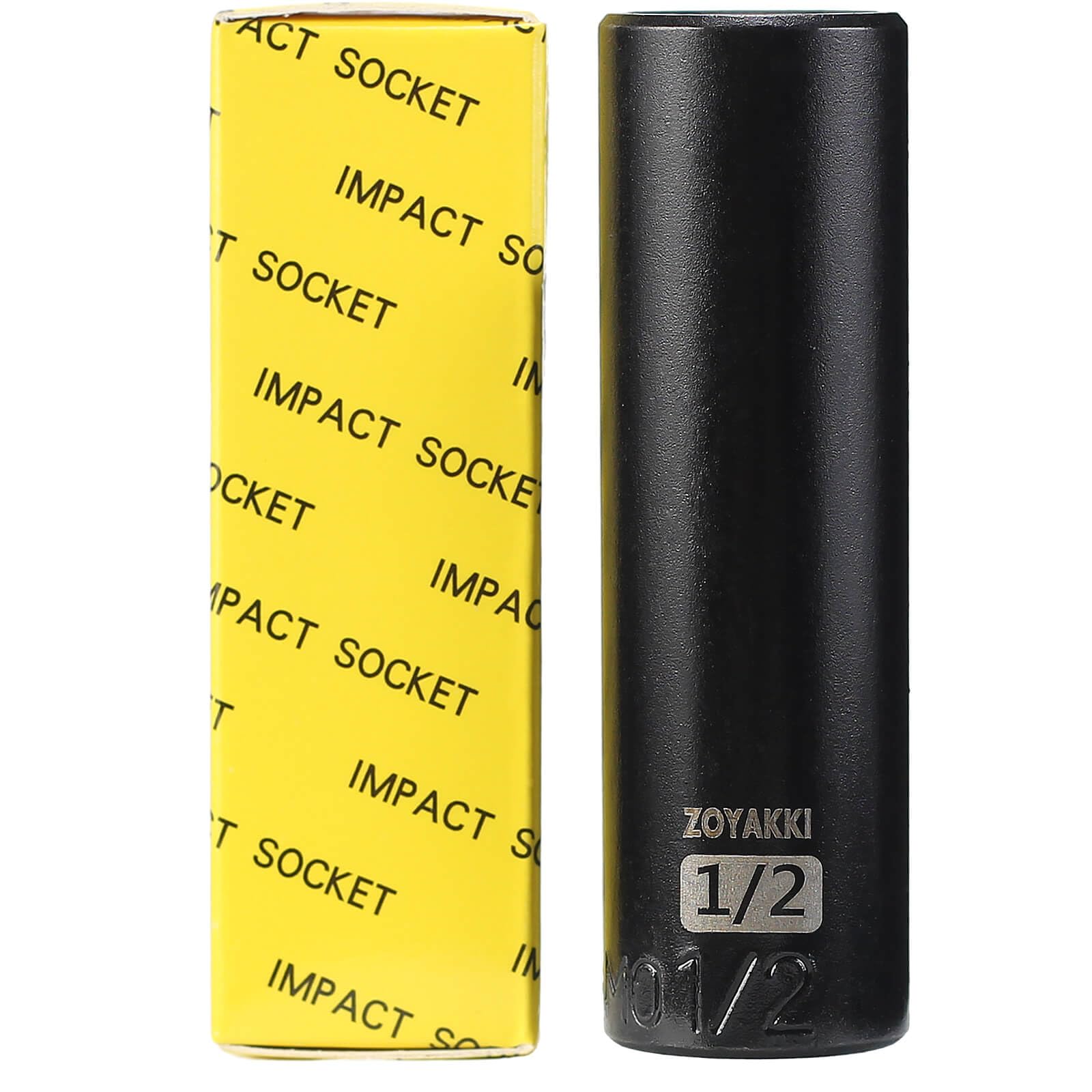 Amazon.com: ZOYAKKI 3/8 Inch Drive x 1/2 Inch Deep 6-Point Socket ...