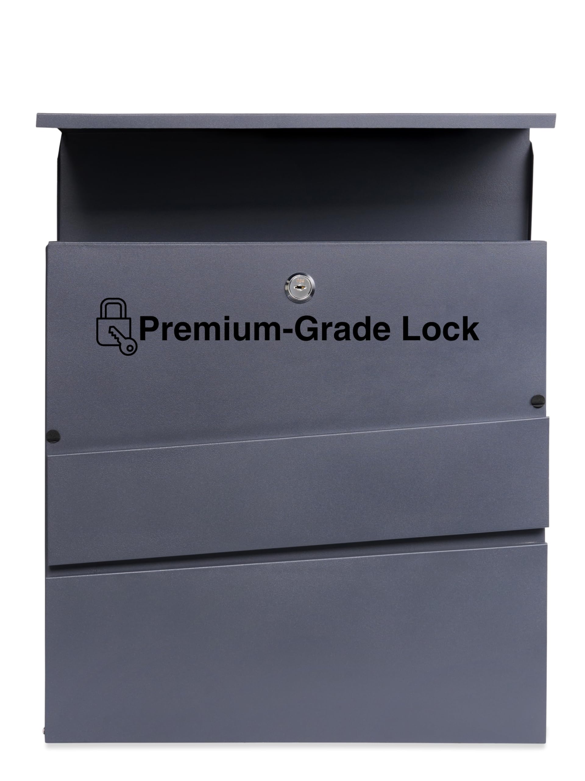 Postbox For Outside Wall SONGMICS Modern Letterbox, With Newspaper ...