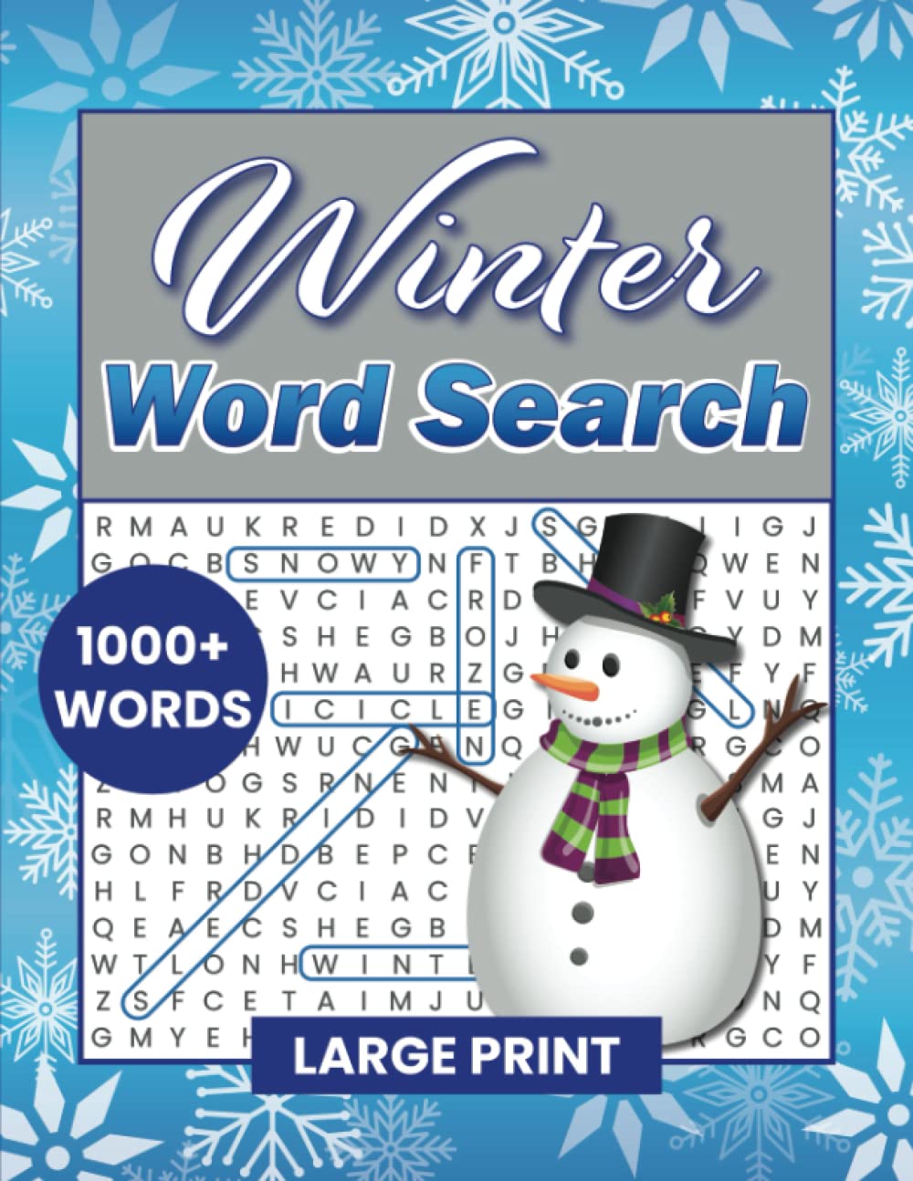 Winter Word Search Large Print: Winter Themed Word Find Puzzle Book for ...