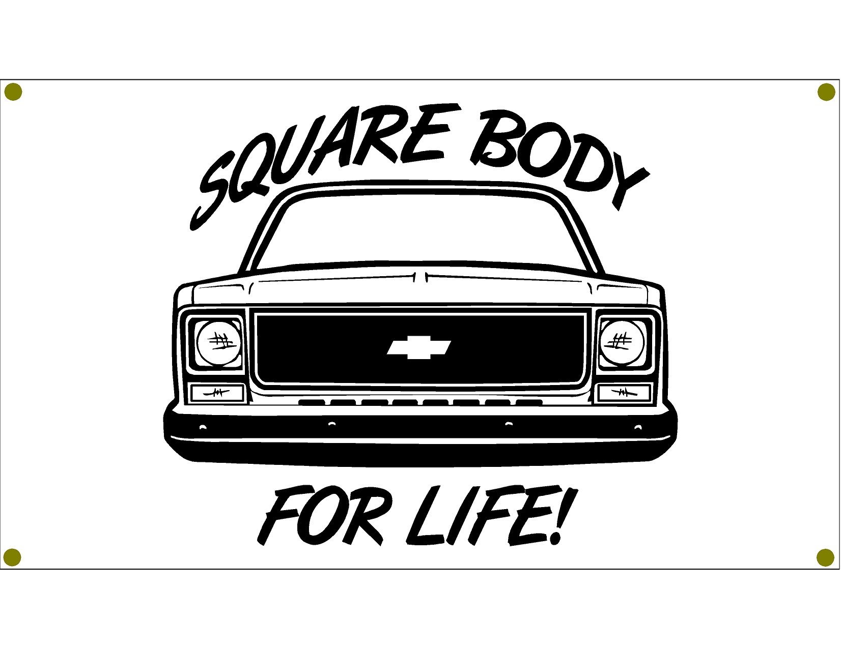 Amazon.com: Signs By Woody Square Body for life Garage Banner Man Cave ...