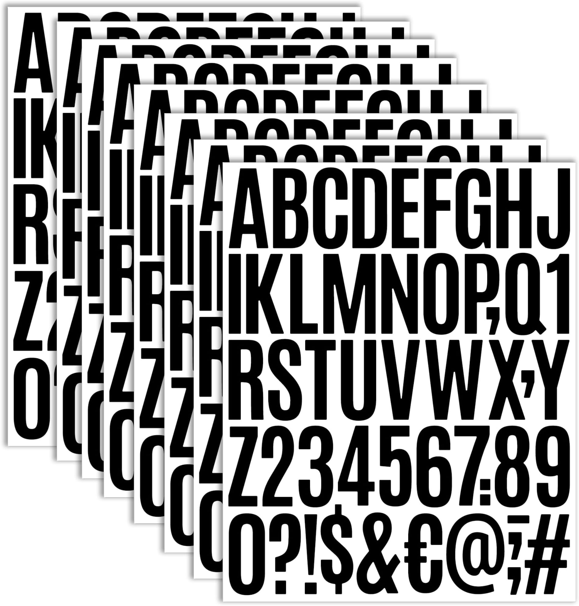 Amazon.com: 8 Sheets Self Adhesive Vinyl Letters Numbers Kit, Mailbox ...