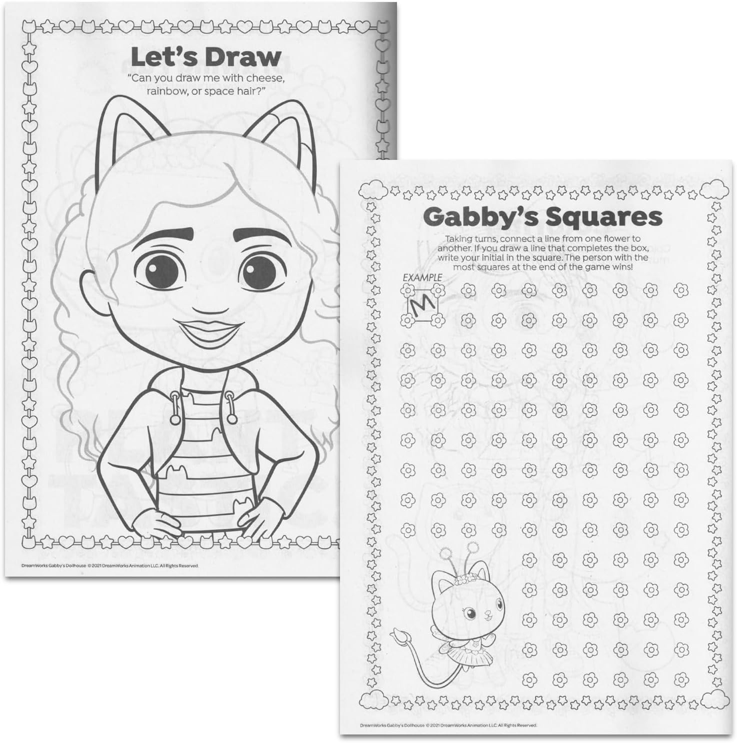 Dreamworks Gabby's Dollhouse Coloring and Activity Books Set - Bundle ...