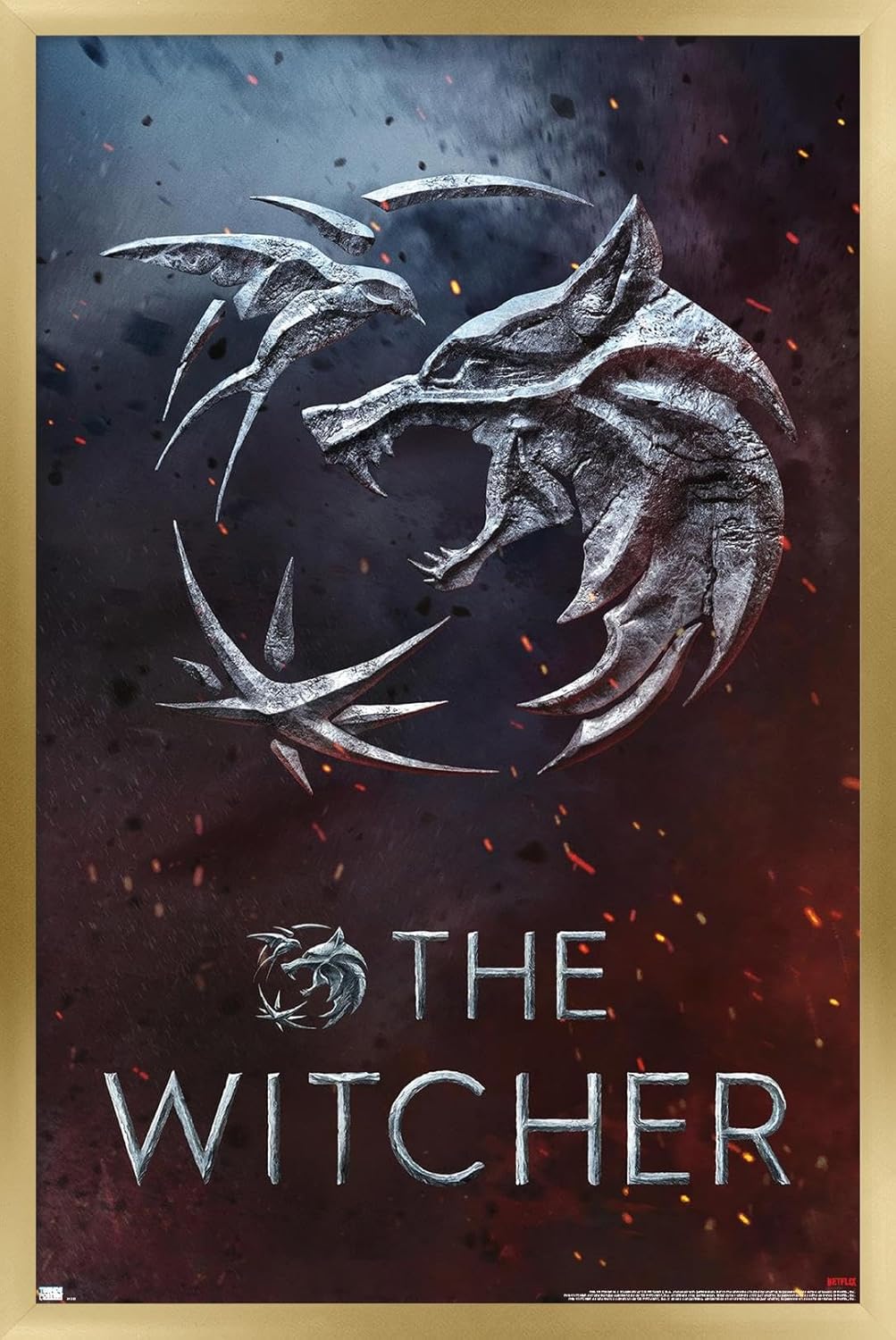 Amazon.com: Netflix The Witcher: Season 3 - Medallion One Sheet Wall ...