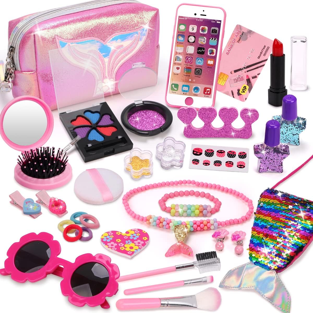 Purple Ladybug Girls Make up Set - Washable Kids Makeup Sets for Girls ...