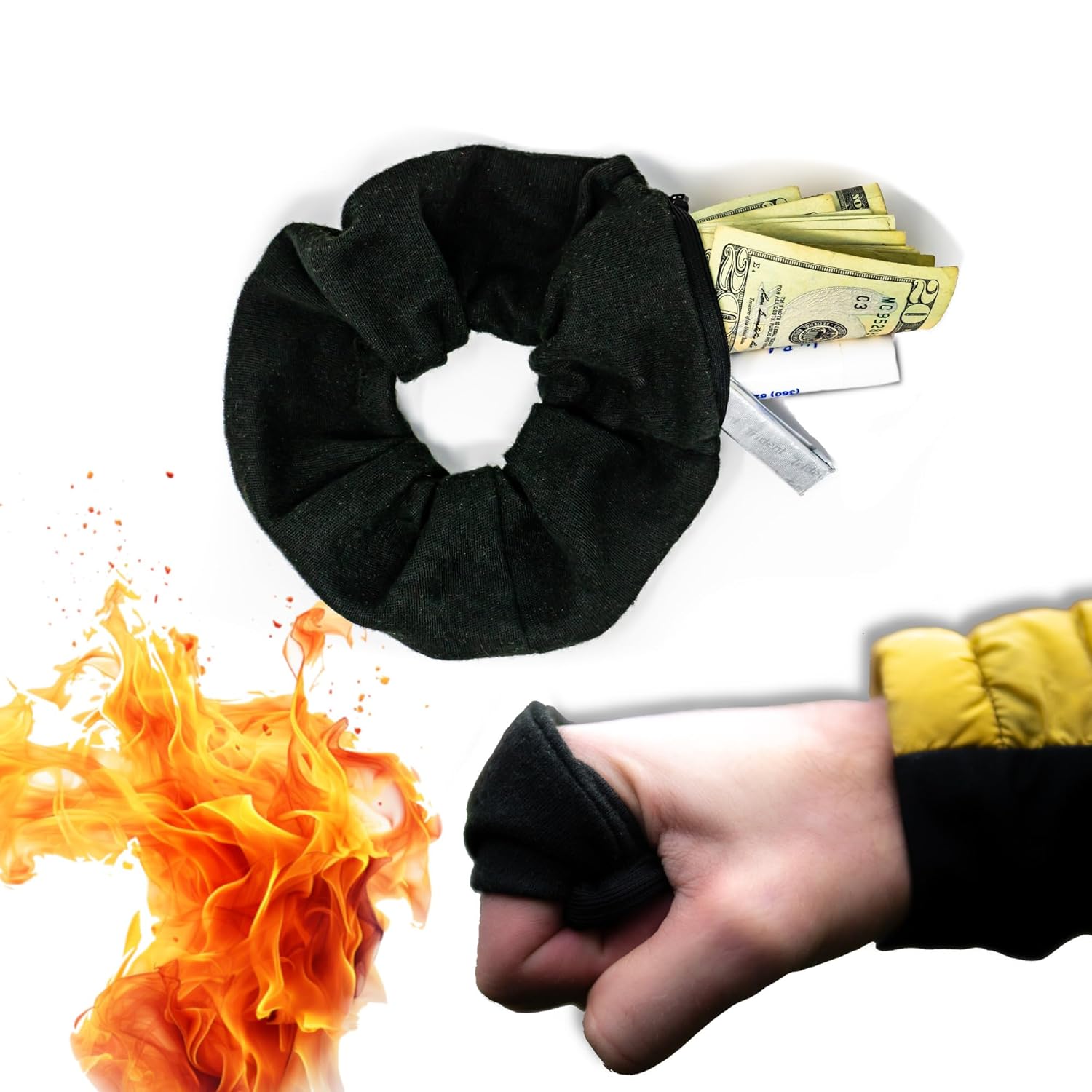 Amazon.com : Tactical Scrunchie™ - Hair Tie - Hidden Zipper Pocket ...