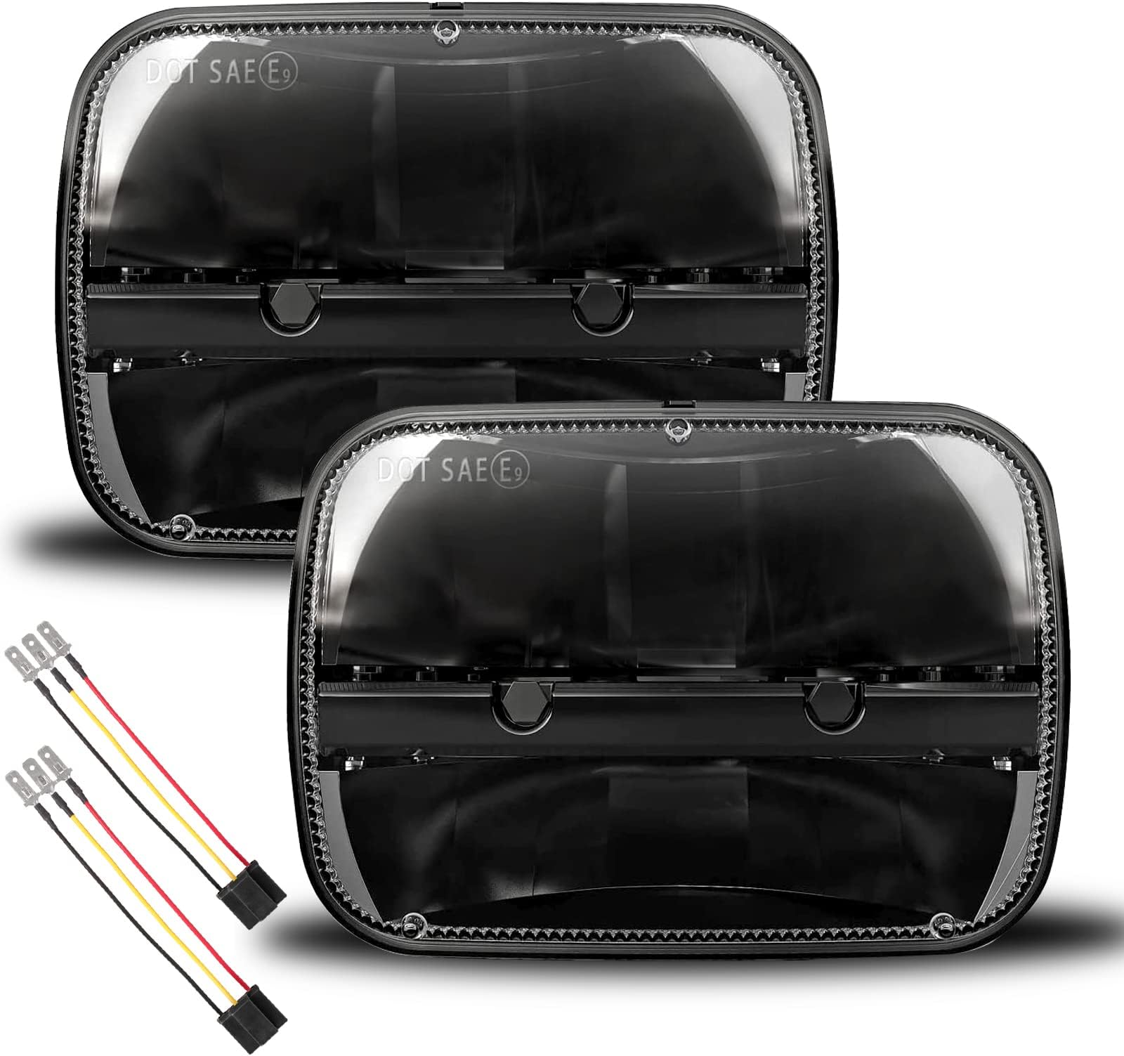 AUDEXEN Square 5x7 / 6x7 Inch Led Headlight High Low Beam Headlamp ...