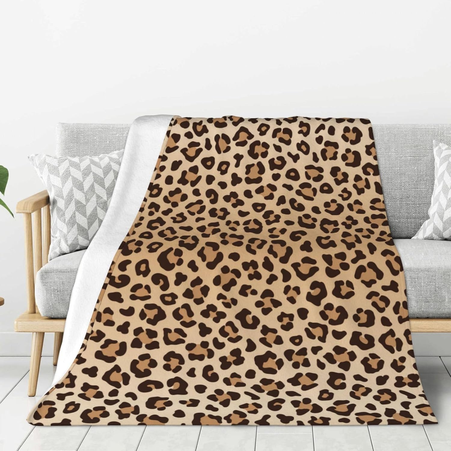 Amazon.com: Jbofyee Leopard Print Throw Blankets All Season Ultra Soft ...