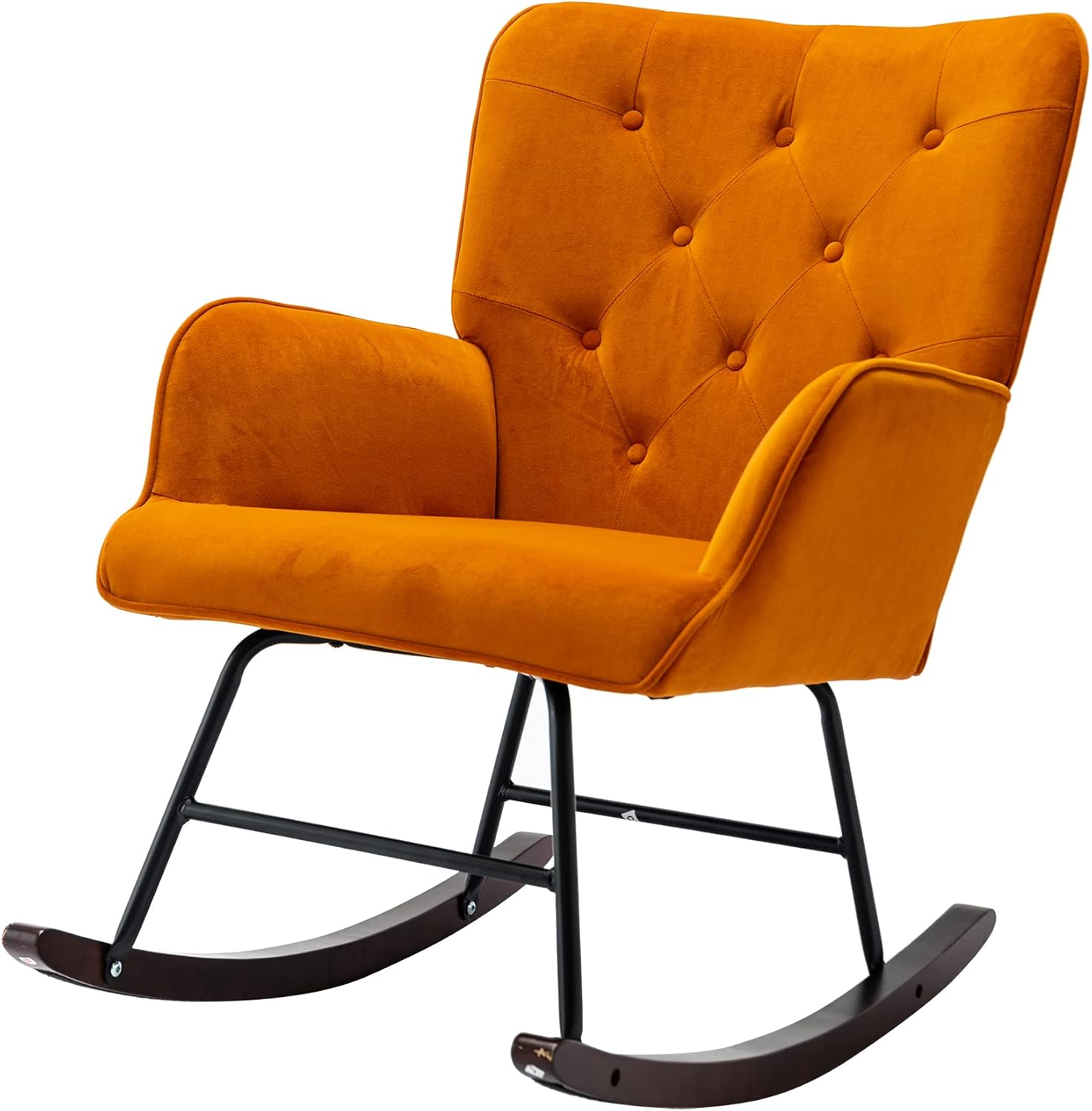 Amazon Goujxcy Velvet Rocking Chair Upholstered Accent Rocker amazon-goujxcy-velvet-rocking-chair-upholstered-accent-rocker