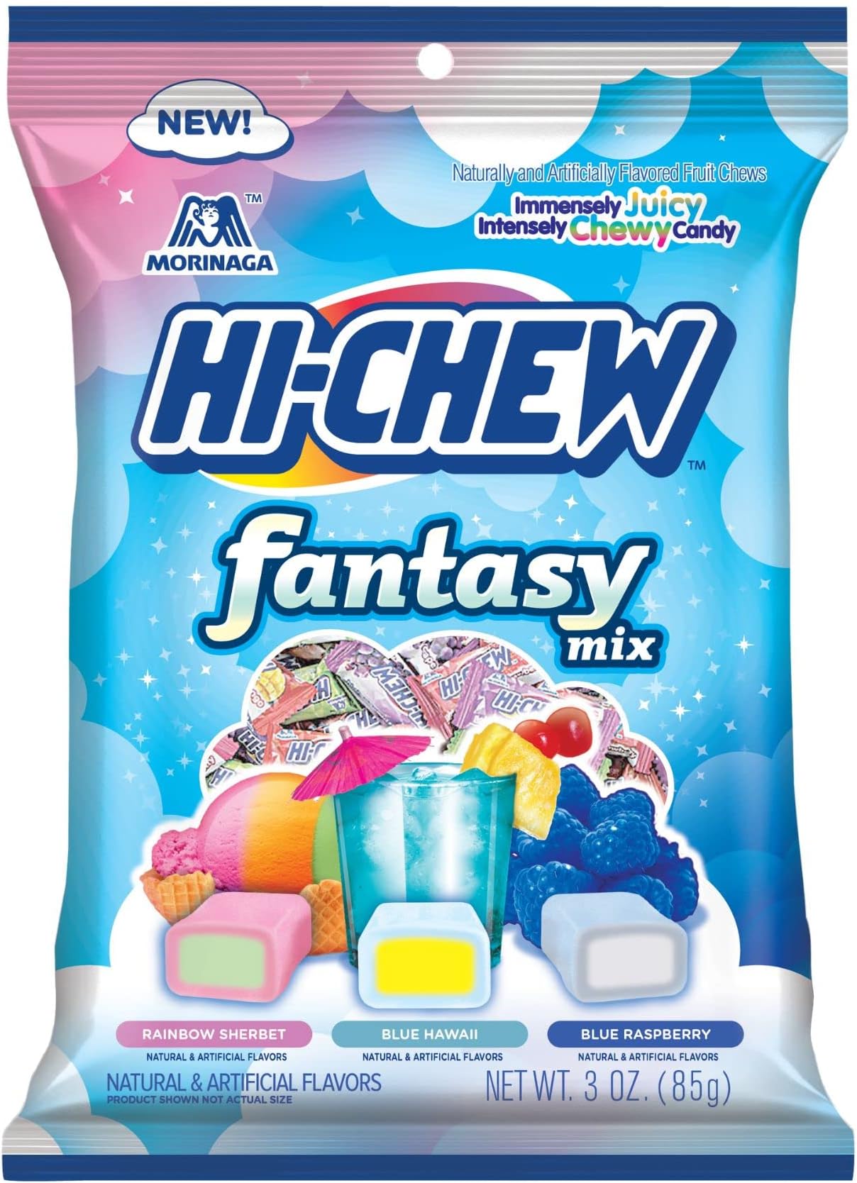 Amazon.com : HI-CHEW Fantasy Mix, 6 Bags, 3oz each - Rainbow Sherbet ...