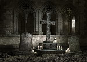 Amazon.com : BELECO 9x6ft Fabric Halloween Night Churchyard Backdrop ...