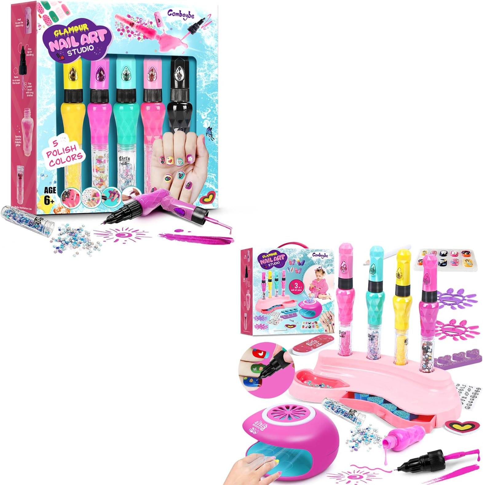 Amazon.com : Kids Nail Polish Set for Girls, Nail Kit for Girls Ages 7 ...