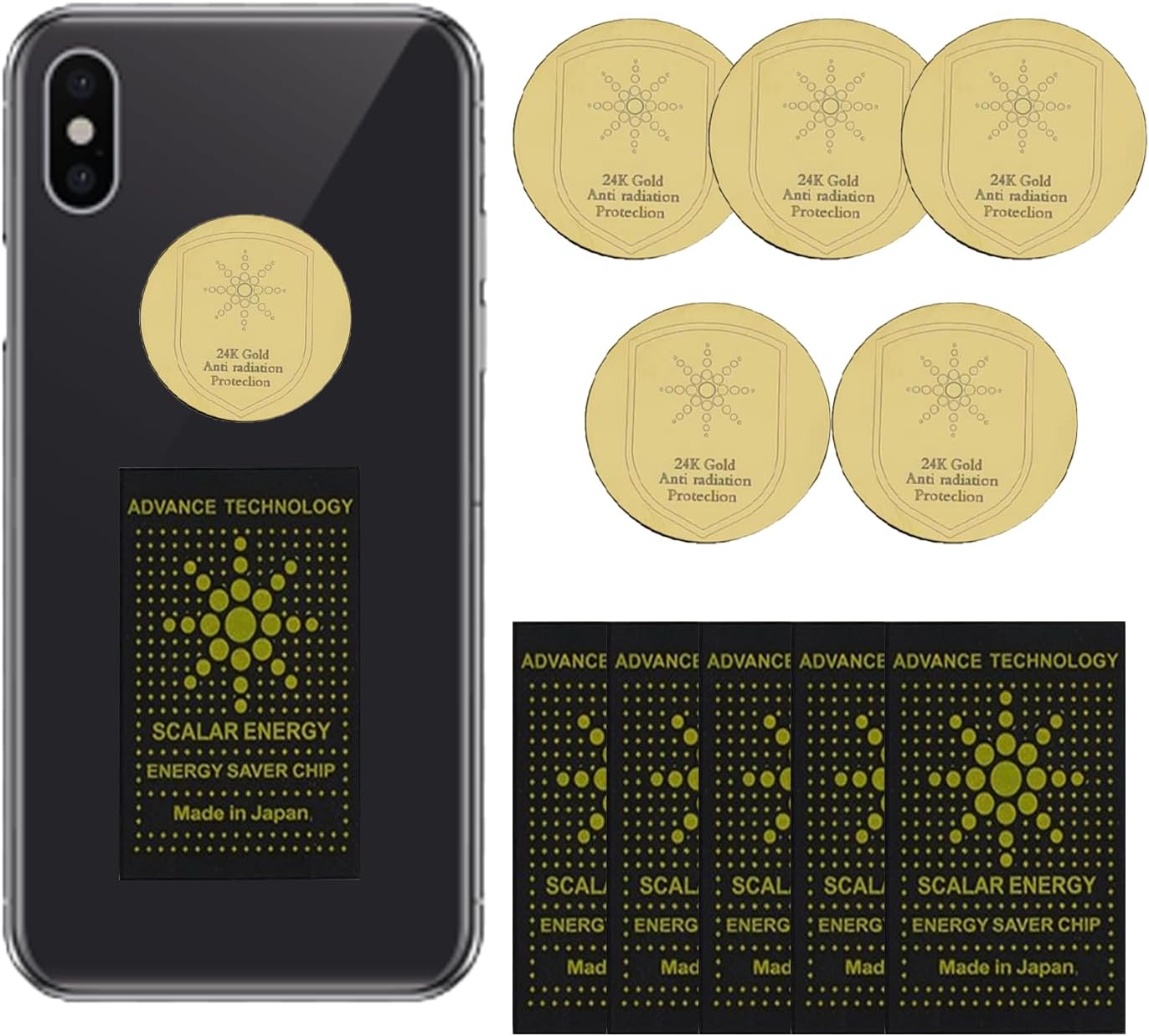 10 PCS EMF Anti Radiation Protection Sticker Shields Blocker Electronic ...