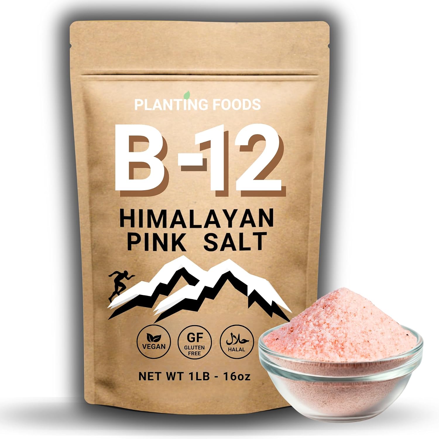 Amazon.com : Planting Foods Himalayan Pink Salt with Vitamin B12 & D3 ...