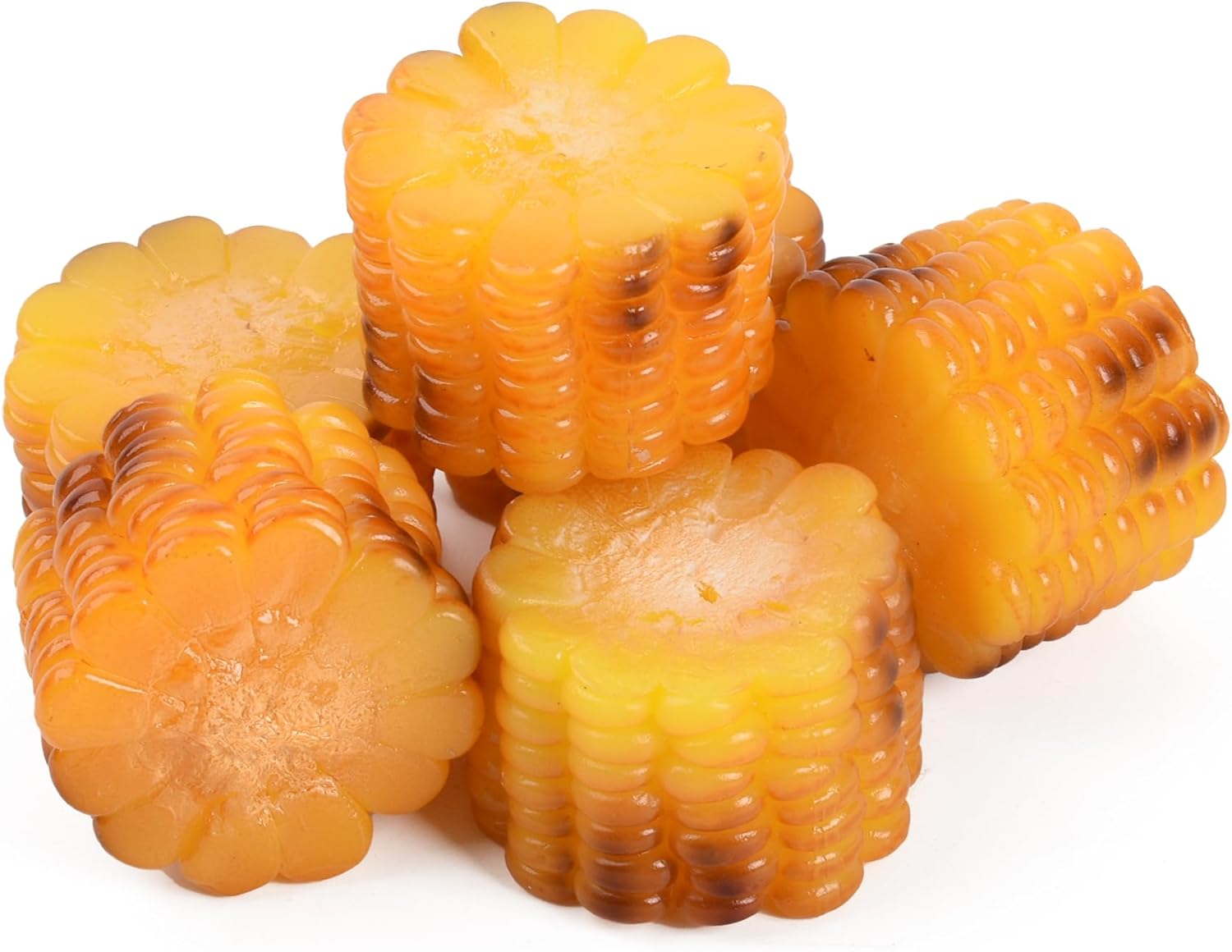 Amazon.com: LUEYAO Artificial Corn Block, Fake Corn PVC Slices ...