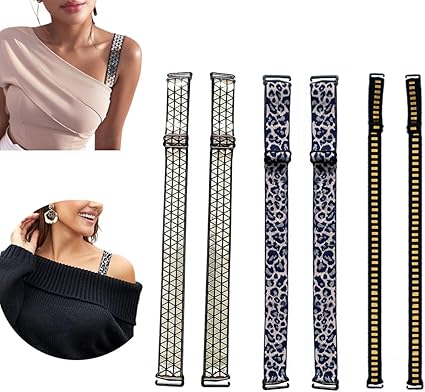 Moly Story Decorative Bra Straps Replacement,3 Pairs Fashion Summer ...