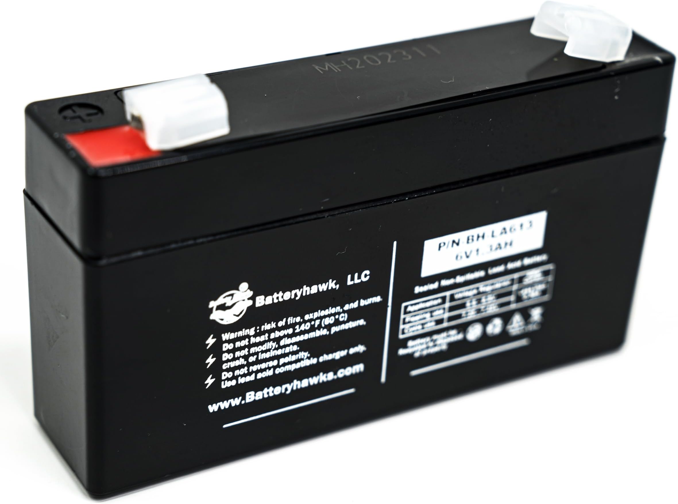 Amazon.com: UB-613 UB613 6V 1.3AH SLA F1 AP-613F1 PE6V1.3 F1 Terminal Sealed Lead Acid Battery ...