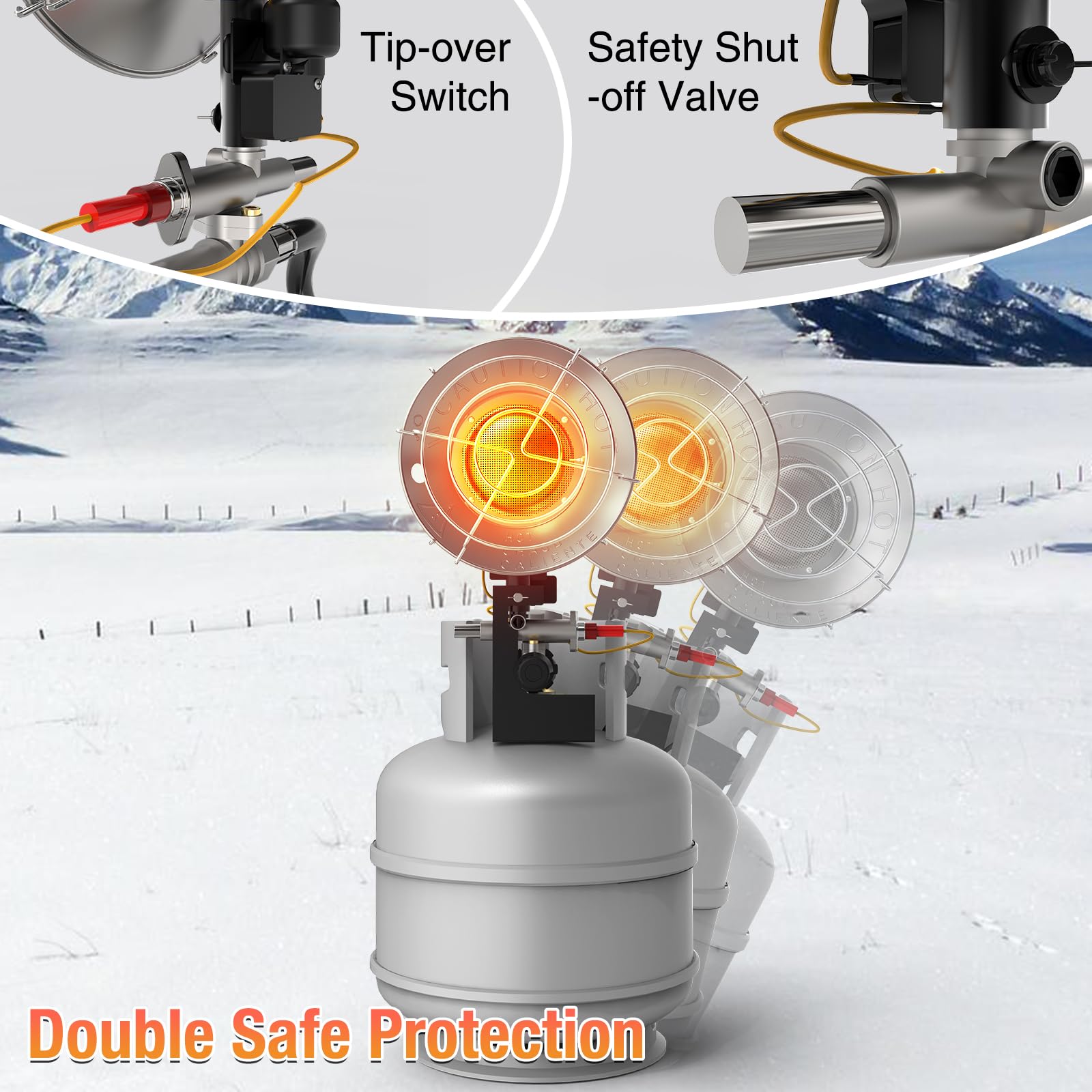 Snapklik.com : Karveden Propane Heater, 15,000 BTU Portable Propane ...