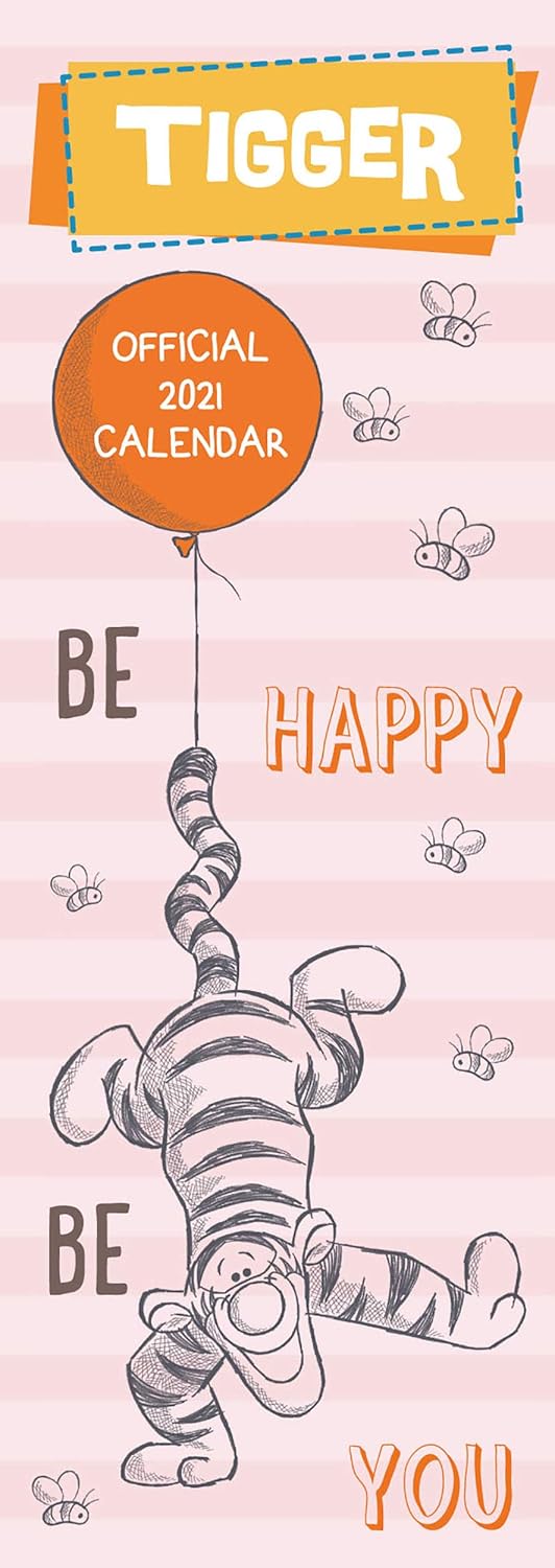 Tigger Slim 2021 Calendar - Official Slim Format Calendar : Amazon.in ...