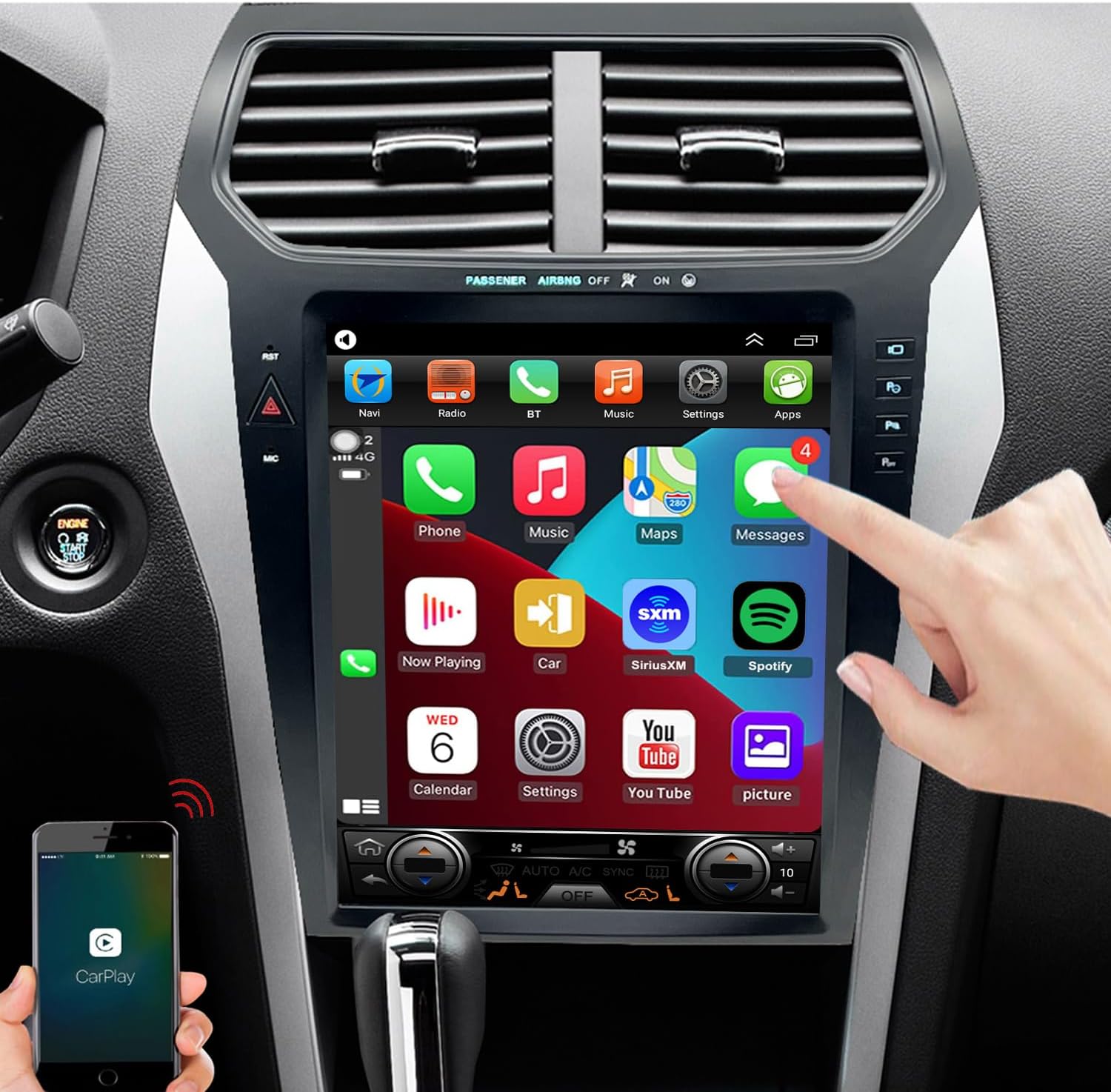 Amazon.com: 2+64G Car Stereo Radio for Ford Explorer 2011-2019 Android ...