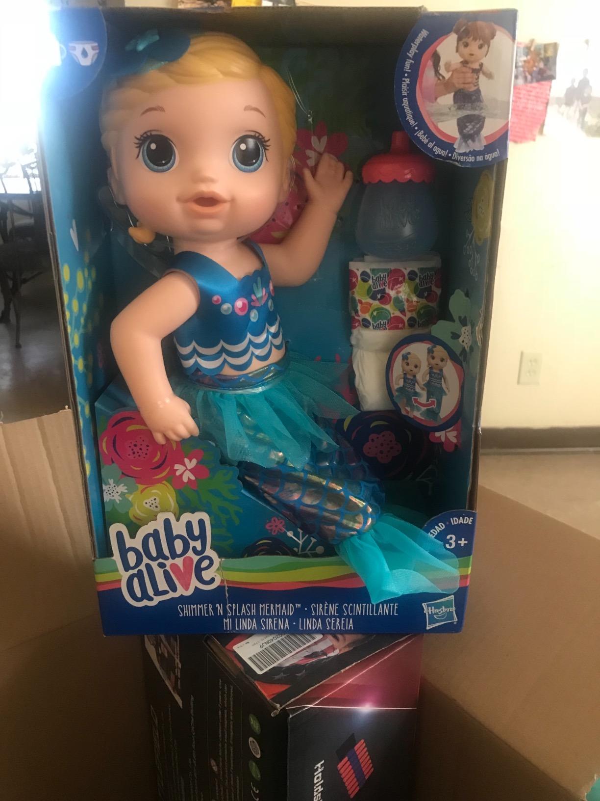Amazon.com: Baby Alive Shimmer ‘n Splash Mermaid (BLD Hair) : Toys & Games