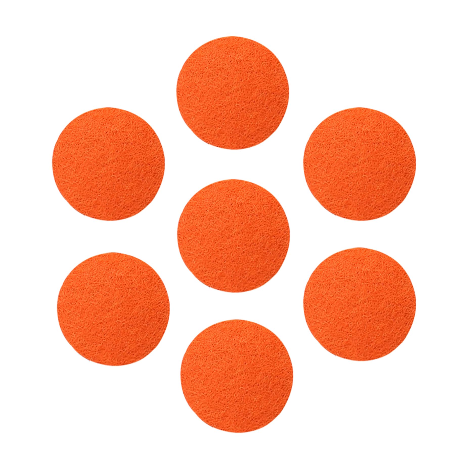 Snapklik.com : tBesme Adhesive Felt Circles 1 Inch Orange Felt Circles ...