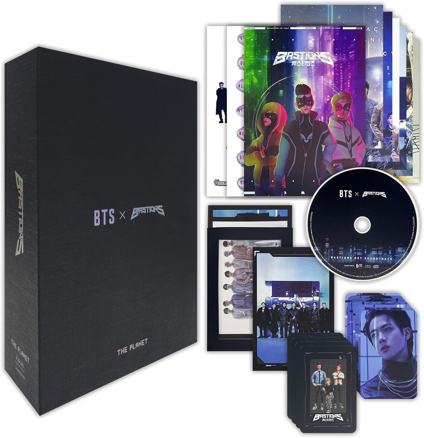 BTS - [The Planet] (BASTIONS OST) CD + Photo Book + Photo Card + Lyric Book + BTS Poster + BTS ...
