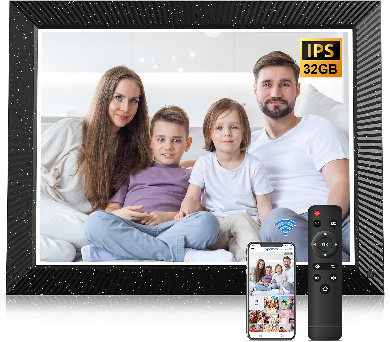 Amazon.com : 16.2" Large Digital Picture-Frame Wall-Mountable ...