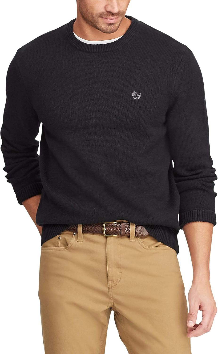 Chaps Men's Classic Fit Cotton Crewneck Sweater