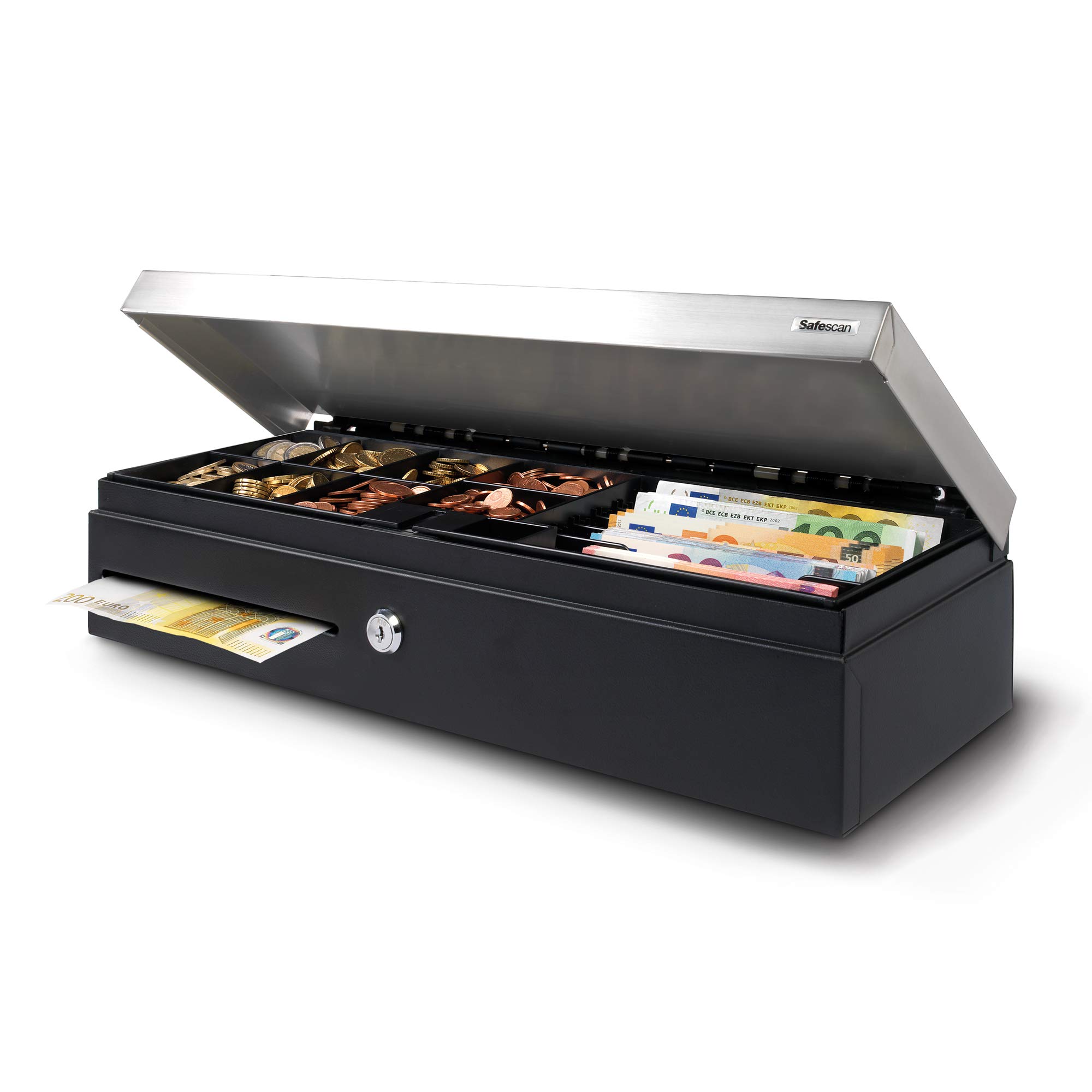 Safescan SD-4617S Flip-Top Cash Drawer that Safely Stores Your Cash ...