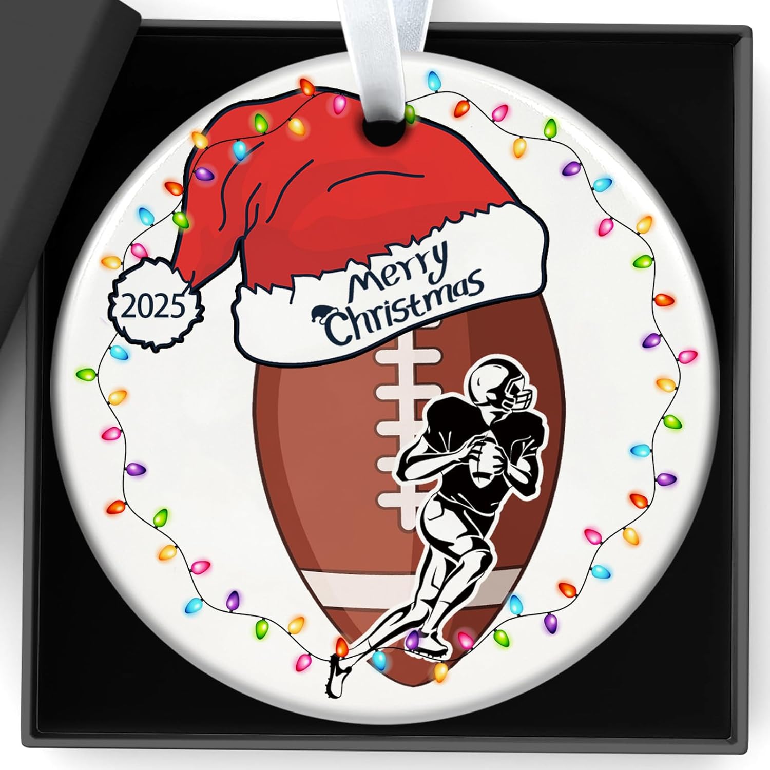 Amazon.com: Christmas Ornaments Football Ornaments for Christmas Tree ...