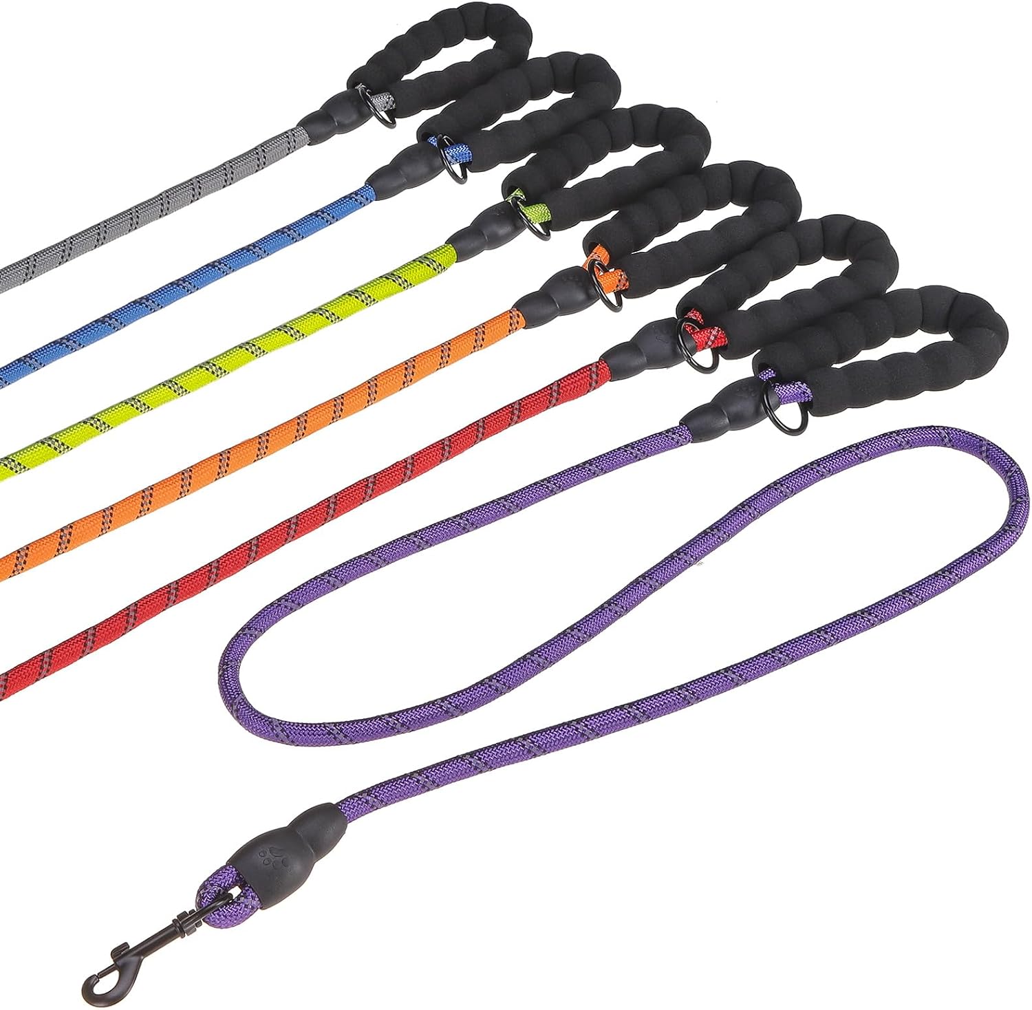 Amazon.com : BEAUTYZOO Heavy Duty Rope Dog Leash 6 Pack, 5FT Nylon Pet ...