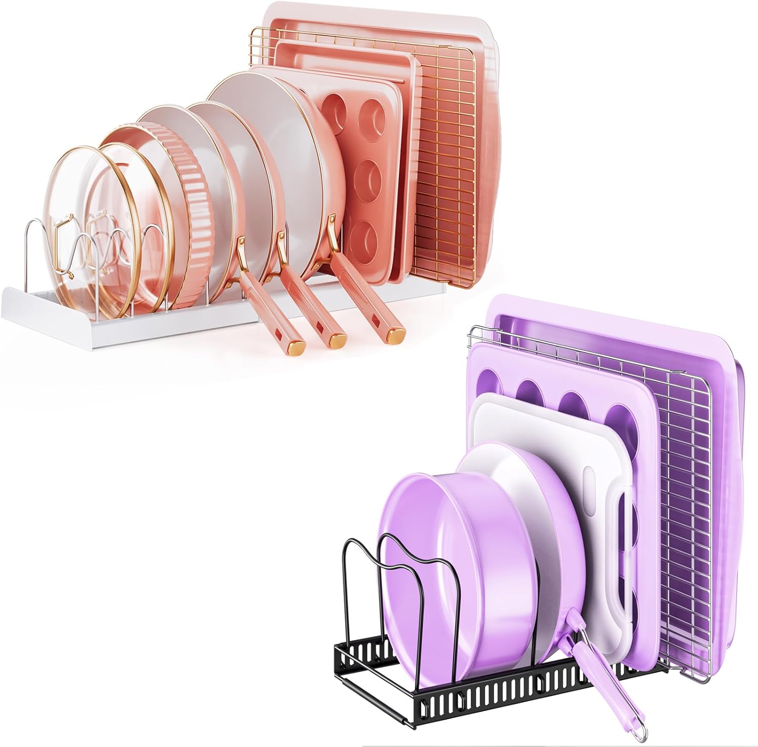 Amazon.com: Pantasia Pots and Pans Organizer - for Cabinet, Expandable ...