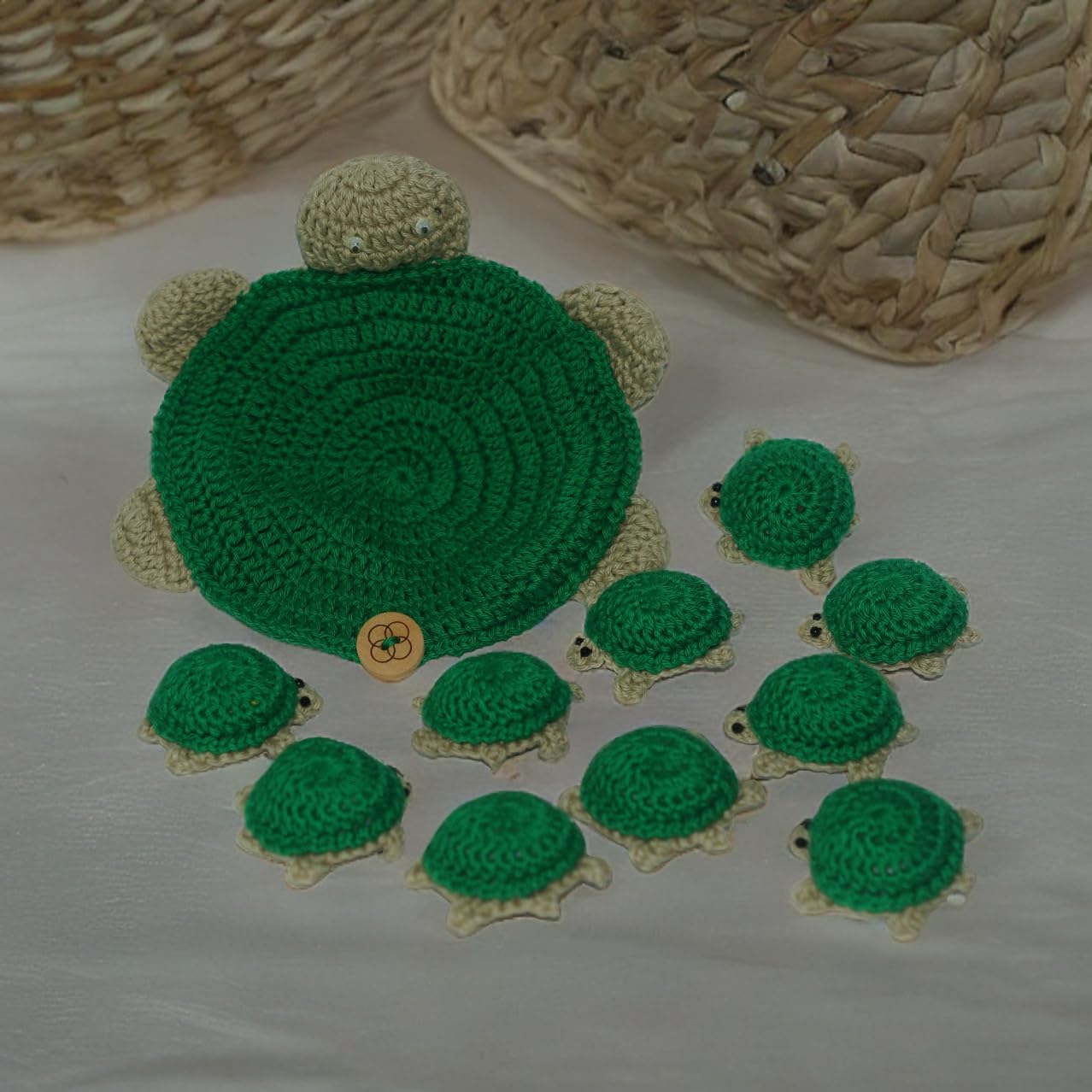 Buy Turtle Memory Game, Woolen Turtle & Baby Turtles, Soft Toys ...