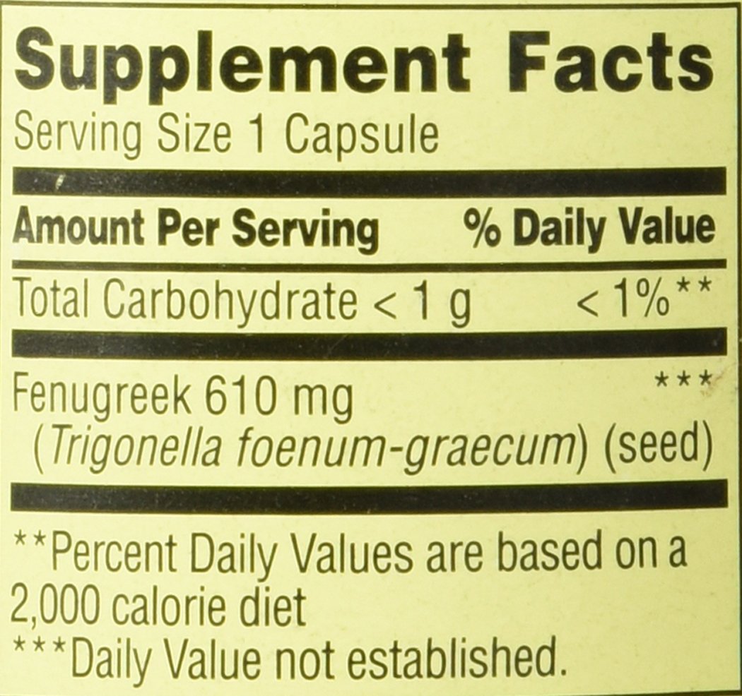 Spring Valley – Fenugreek 610 mg 100 cápsulas – Yaxa Costa Rica