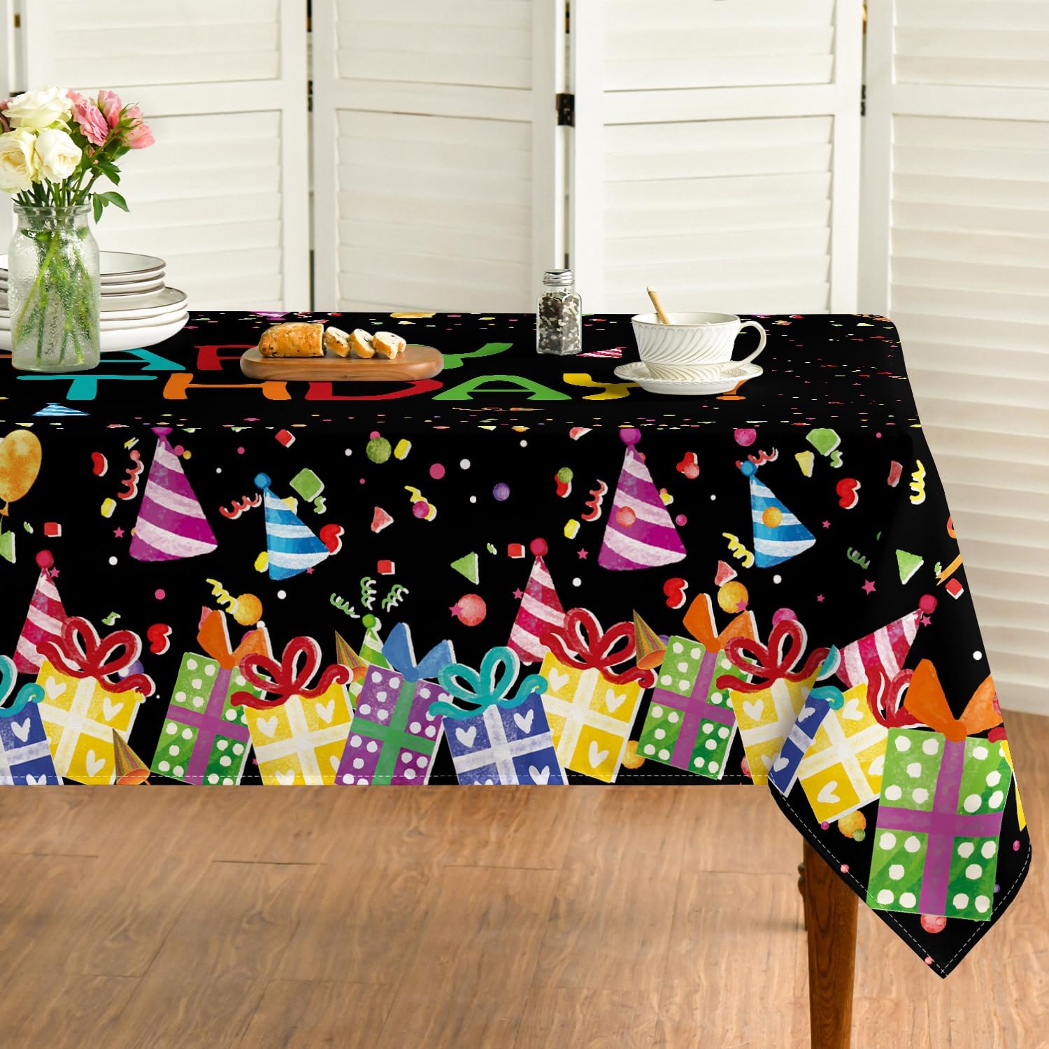 Amazon.com: Horaldaily Birthday Tablecloth 60x84 Inch Rectangular ...