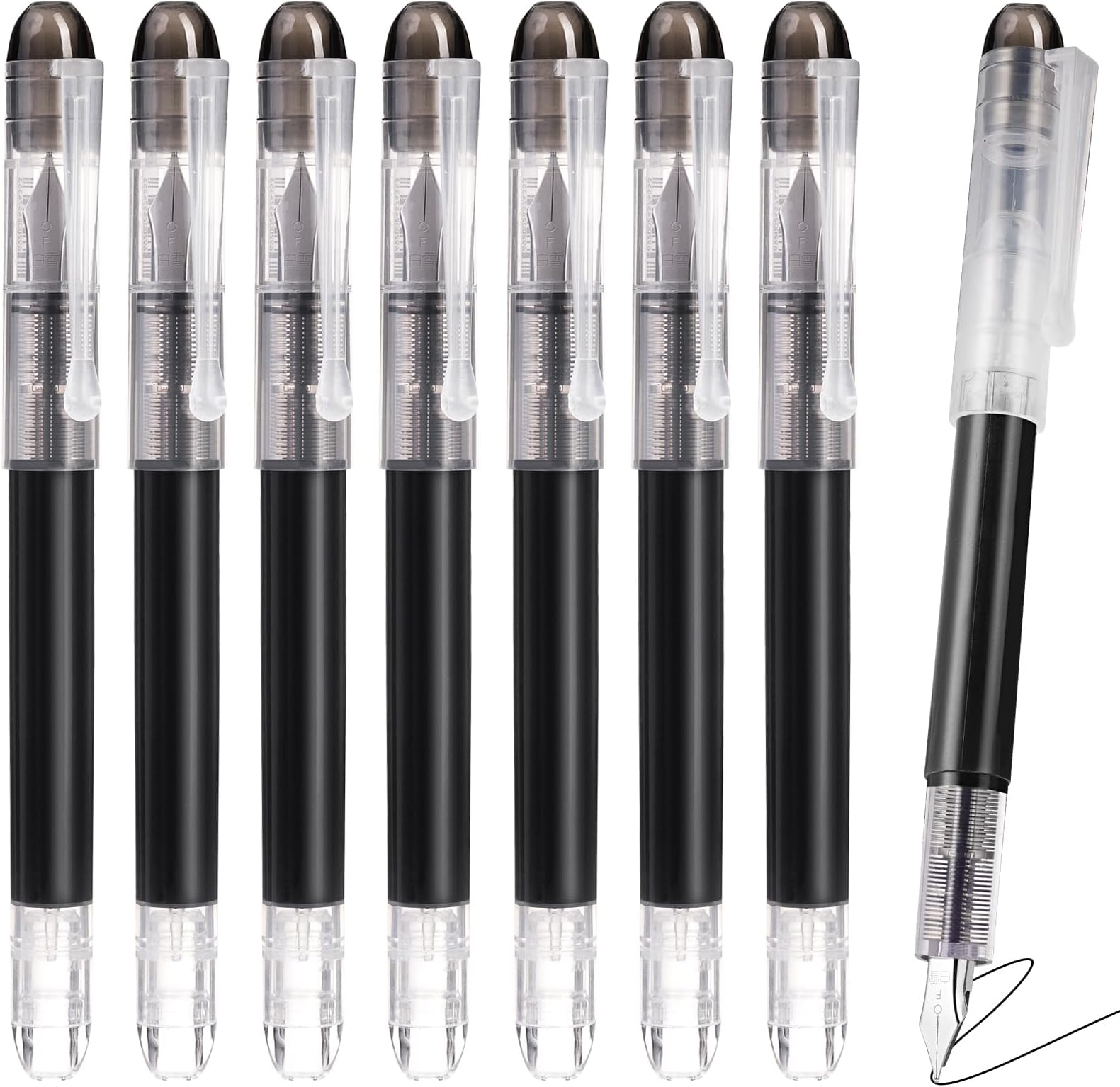 Amazon.com : Zebra V-301 Stainless Steel Fountain Pen with Refill ...