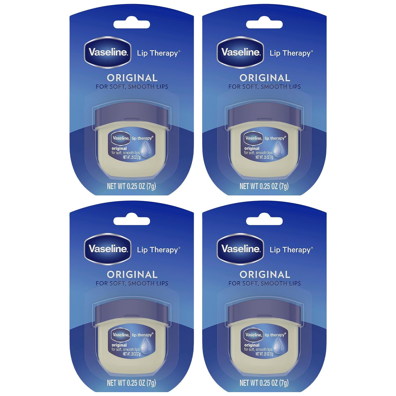 Vaseline Lip Therapy Original – Mini Vaseline Lip Balm, Hydrating ...