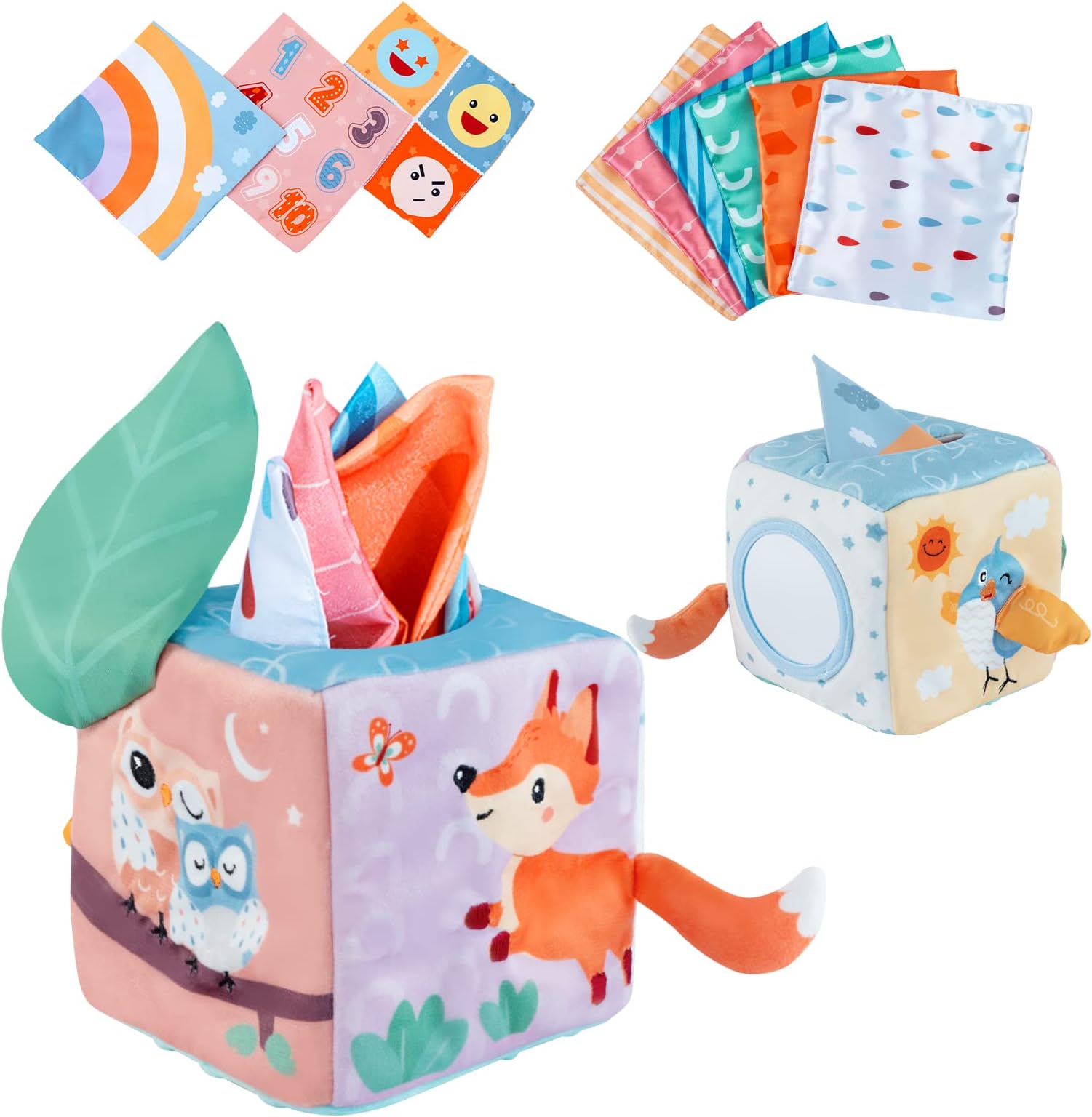 Amazon.com: Youuys Baby Tissue Box Toy for Babies 6-12 Months ...