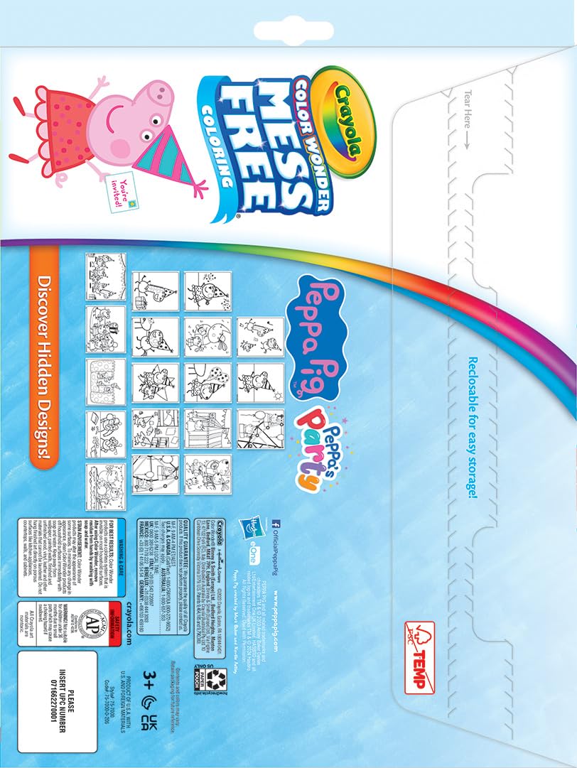Snapklik.com : Peppa Pig Color Wonder, Mess Free Coloring Activity Set ...