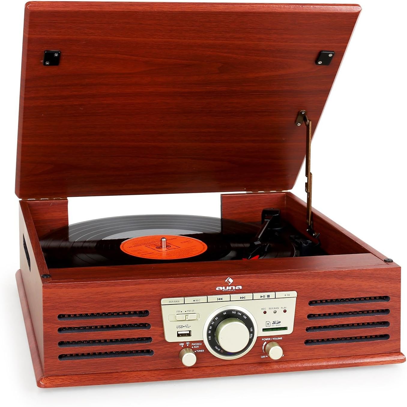 auna TT DAB Turntable - Model 92 - DAB + / FM Radio Reception, Belt ...