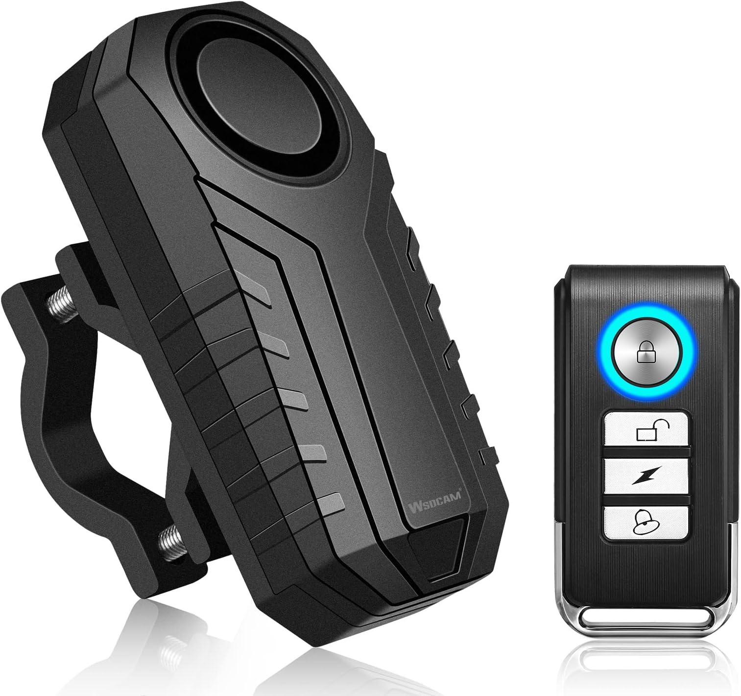 Anti Theft Bike Tail Light Alarm with Remote, Vibration Burglar Bicycle Alarm USB Charging Smart ...