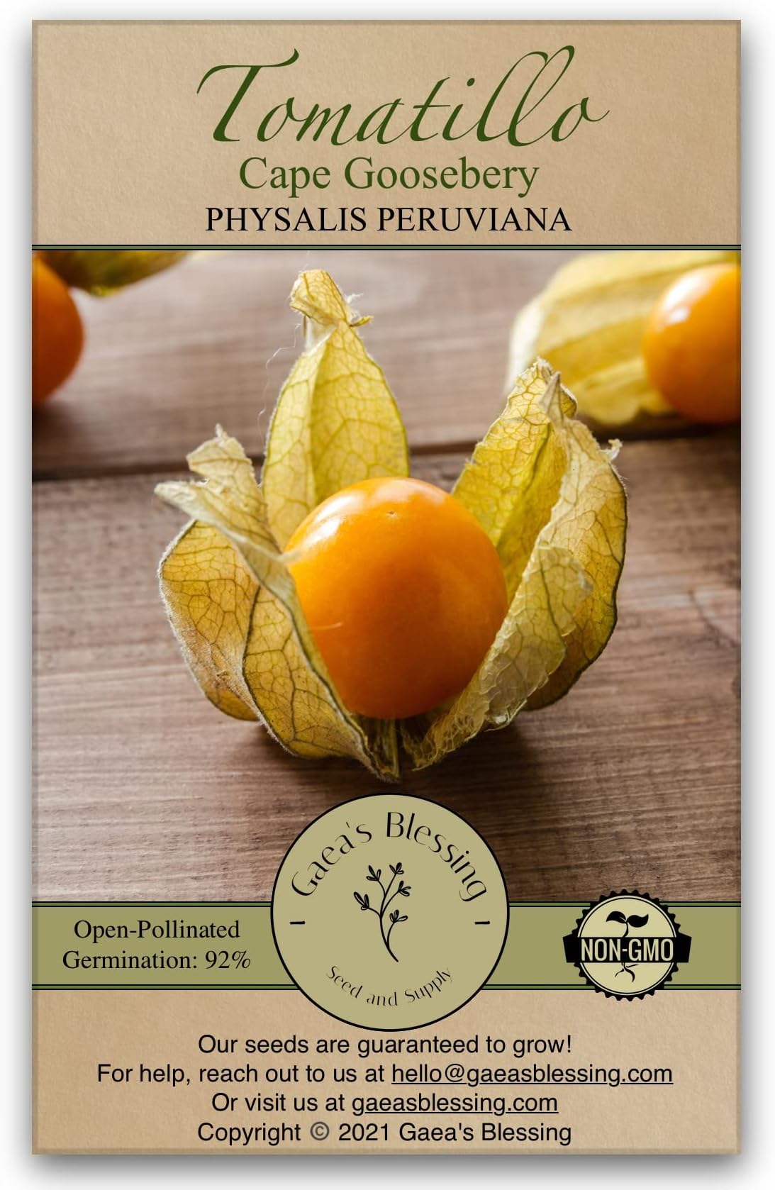 Amazon.com : Aunt Molly's Ground Cherry - 50 Seeds - Heirloom & Open ...